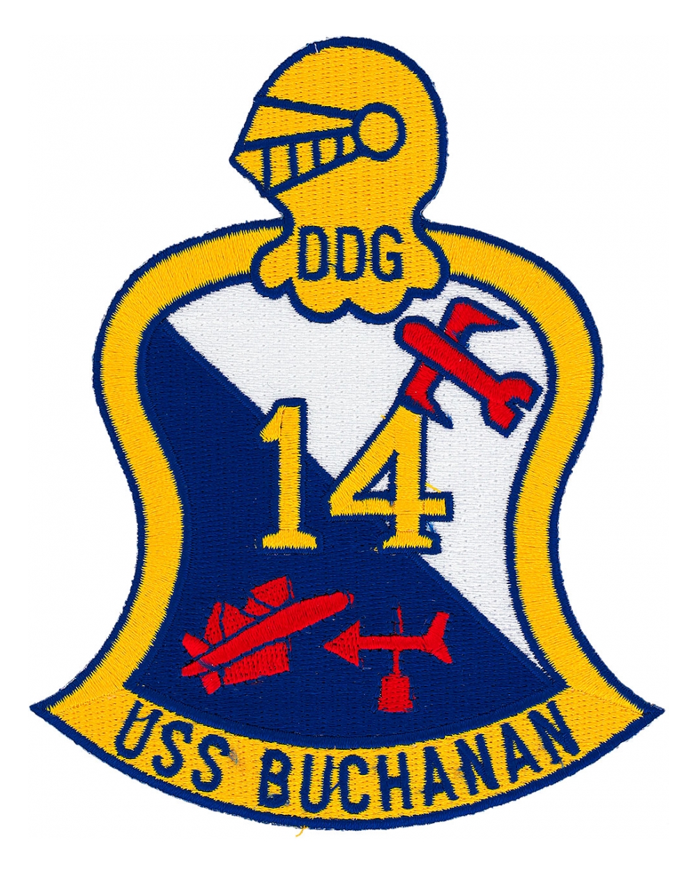 USS Buchanan DDG-14 Ship Patch | Flying Tigers Surplus