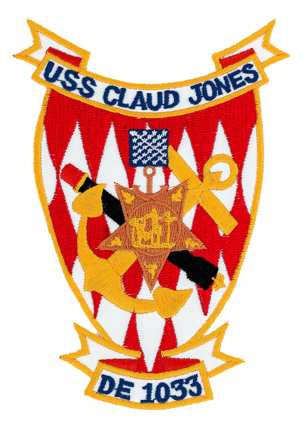 USS Claud Jones DE-1033 Ship Patch | Flying Tigers Surplus