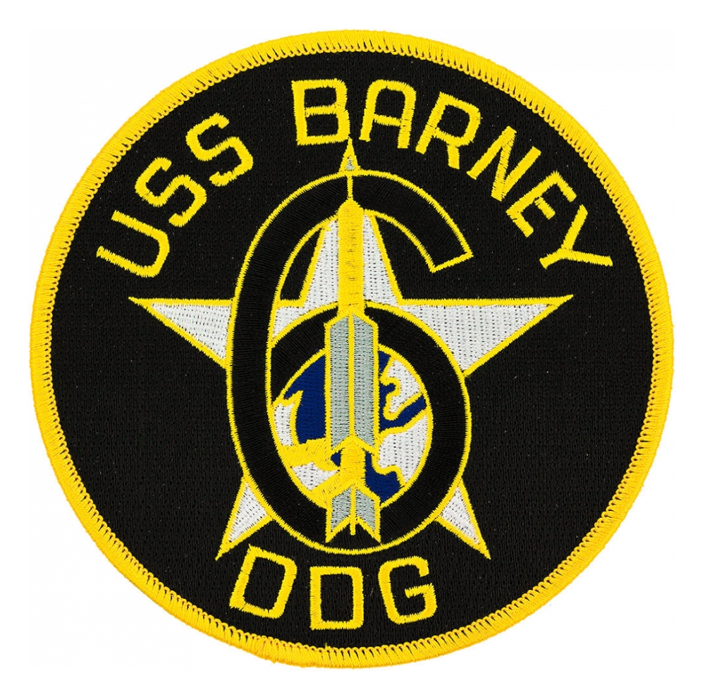 USS Barney DDG-6 Ship Patch | Flying Tigers Surplus