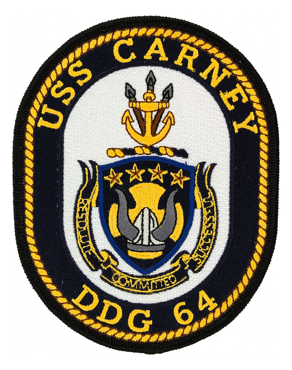 USS Carney DDG-64 Ship Patch | Flying Tigers Surplus