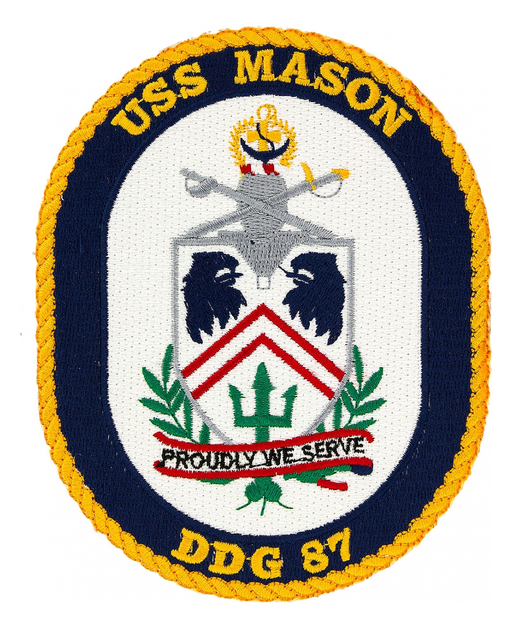USS Mason DDG-87 Ship Patch | Flying Tigers Surplus
