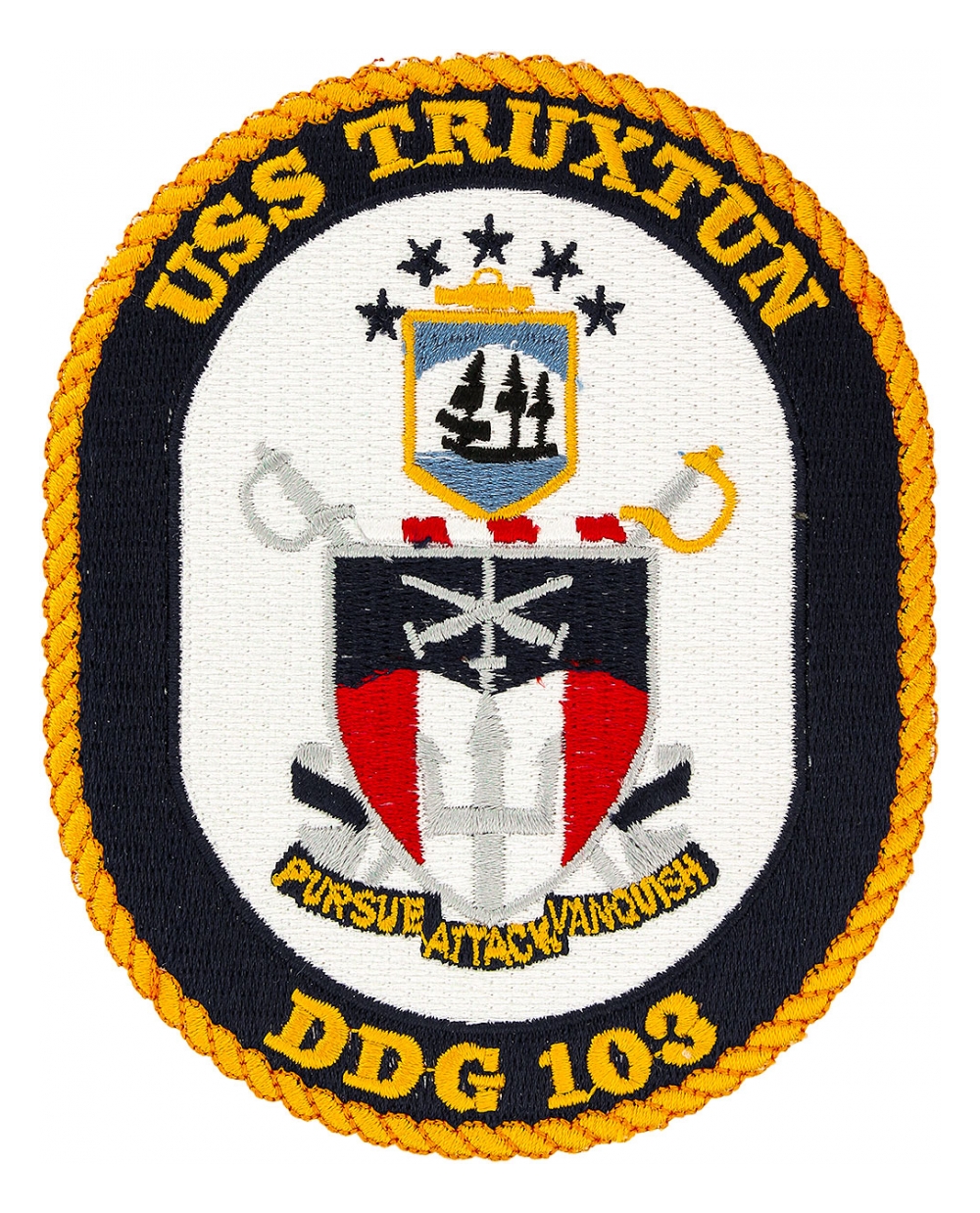 USS Truxtun DDG-103 Ship Patch | Flying Tigers Surplus