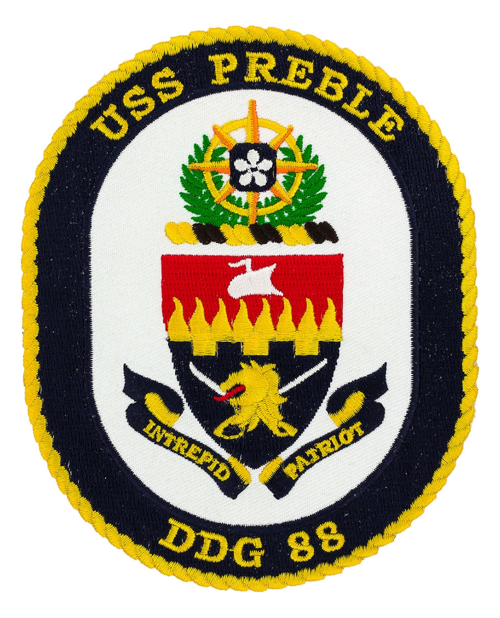 USS Preble DDG-88 Ship Patch | Flying Tigers Surplus
