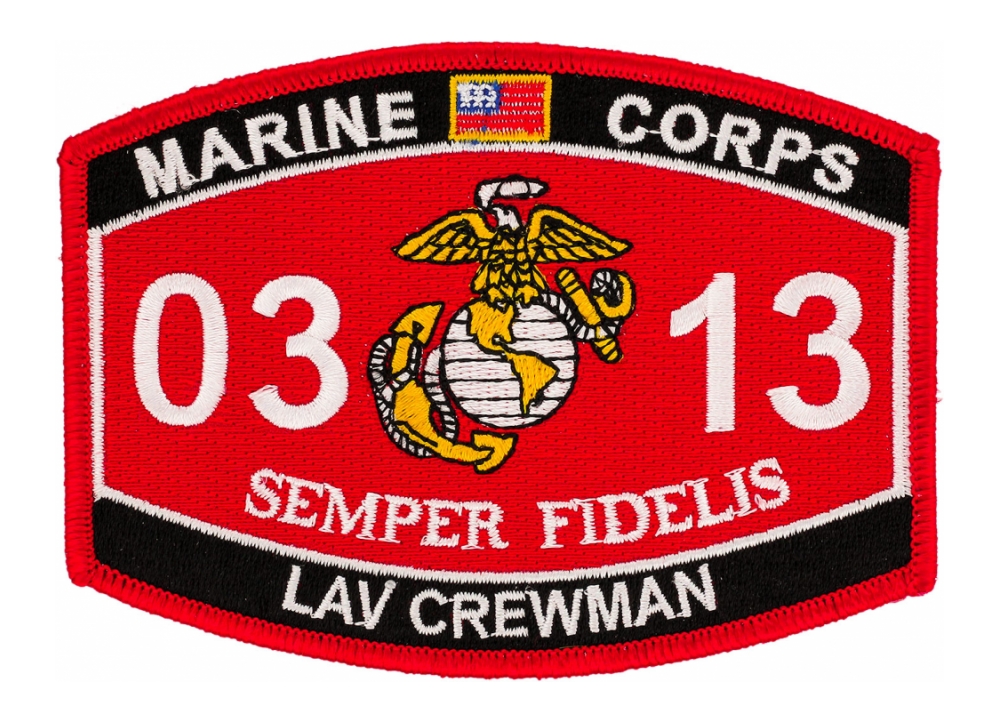 USMC MOS 0313 Light Armored Recon Patch | Flying Tigers Surplus