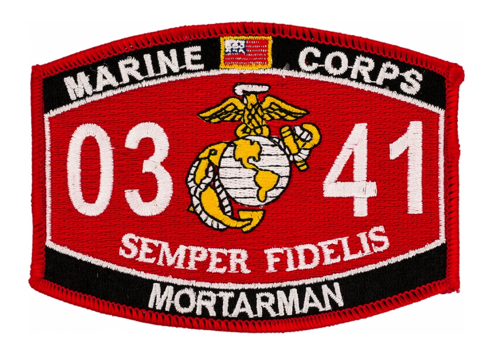 USMC MOS 0341 Mortarman Patch | Flying Tigers Surplus
