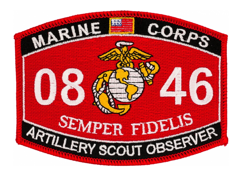 USMC MOS 0846 Artillery Scout Observer Patch | Flying Tigers Surplus