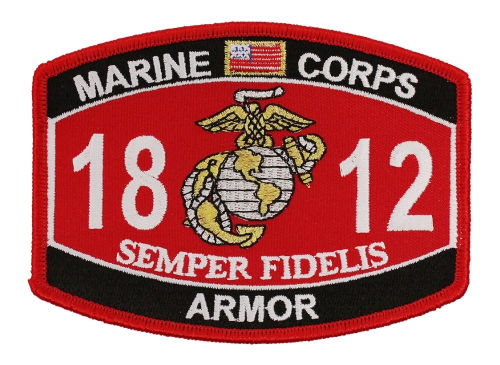 USMC MOS 1812 Armor Patch | Flying Tigers Surplus