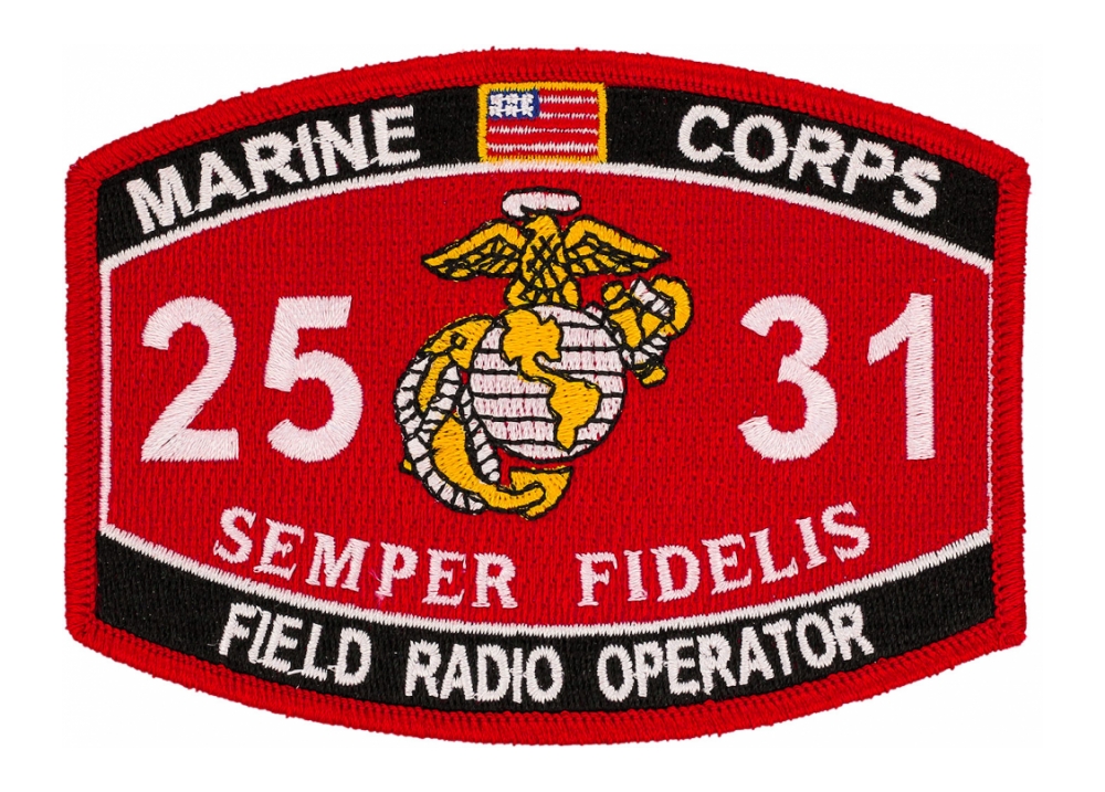 USMC MOS 2531 Field Radio Operator Patch | Flying Tigers Surplus USMC MOS 2531 Field Radio Operator Patch | Flying Tigers Surplus