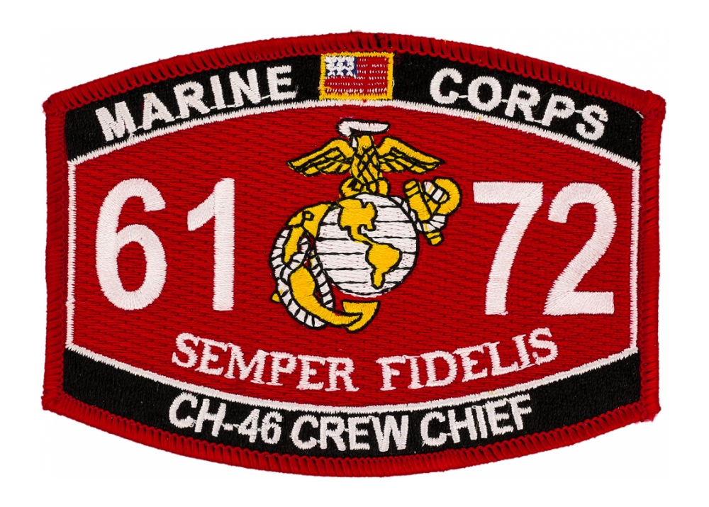 USMC MOS 6172 CH-46 Crew Chief Patch | Flying Tigers Surplus