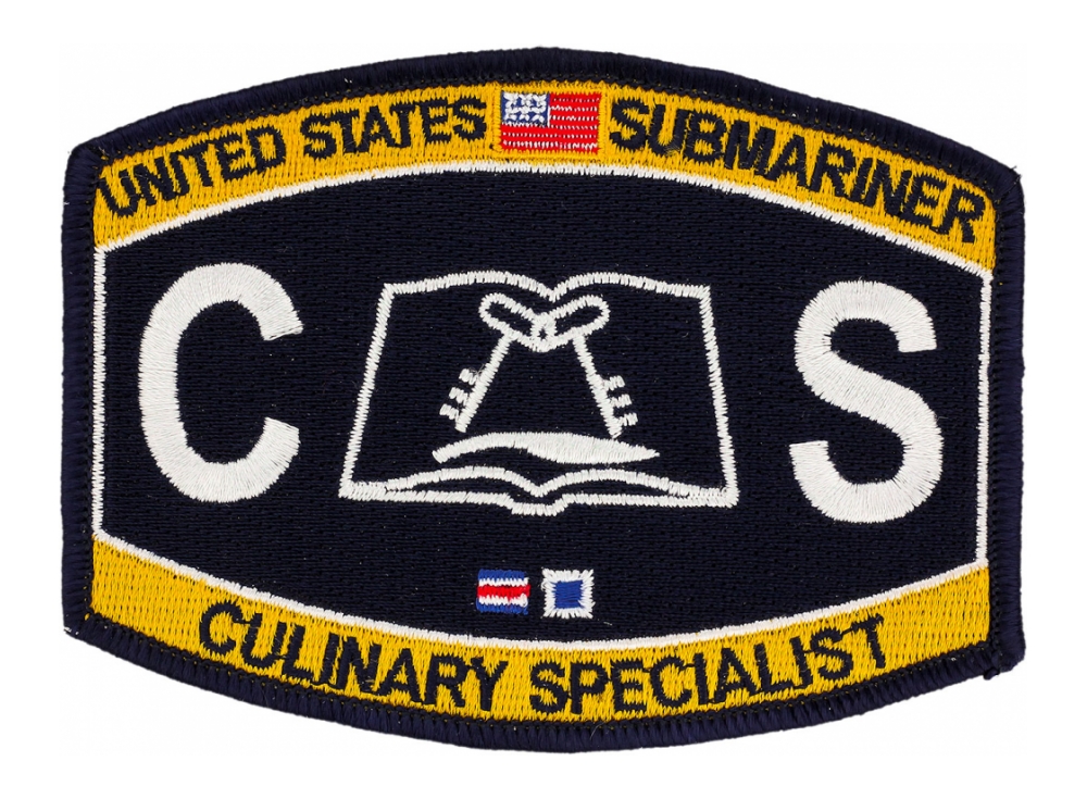 USN RATE Submariner CS Culinary Specialist Patch | Flying Tigers Surplus