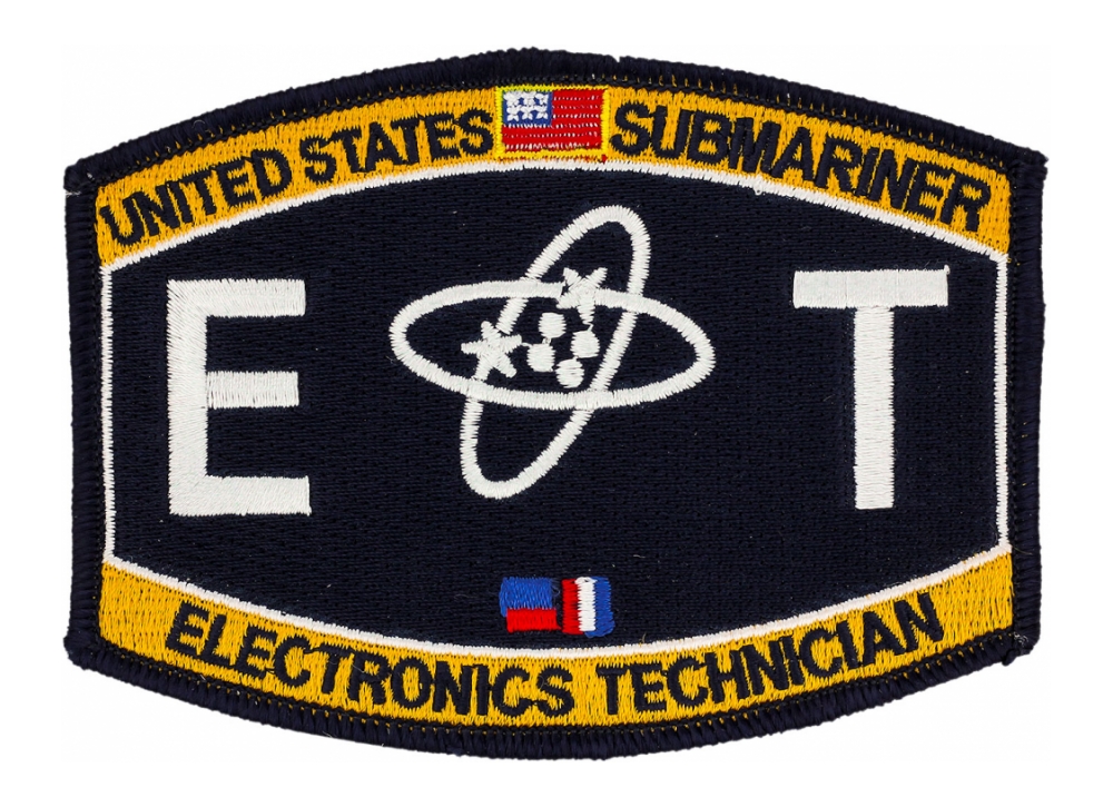 USN RATE Submariner ET Electronics Technician Patch | Flying Tigers Surplus