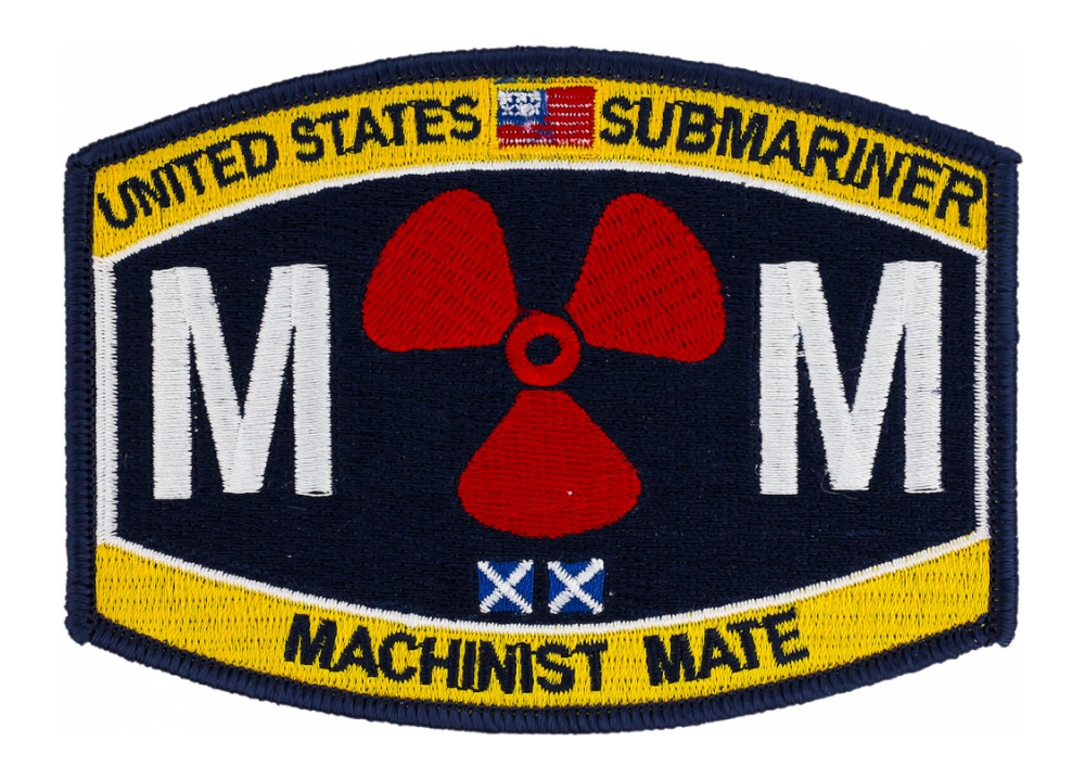 USN RATE Submariner MM Machinist Mate Patch | Flying Tigers Surplus USN RATE Submariner MM Machinist Mate Patch | Flying Tigers Surplus