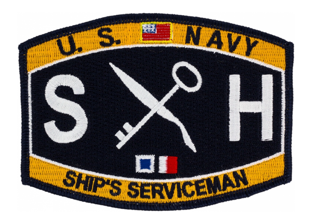 USN RATE SH Ship's Serviceman Patch | Flying Tigers Surplus