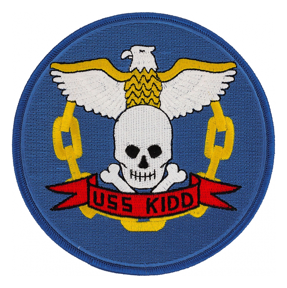 USS Kidd DD-661 Ship Patch | Flying Tigers Surplus