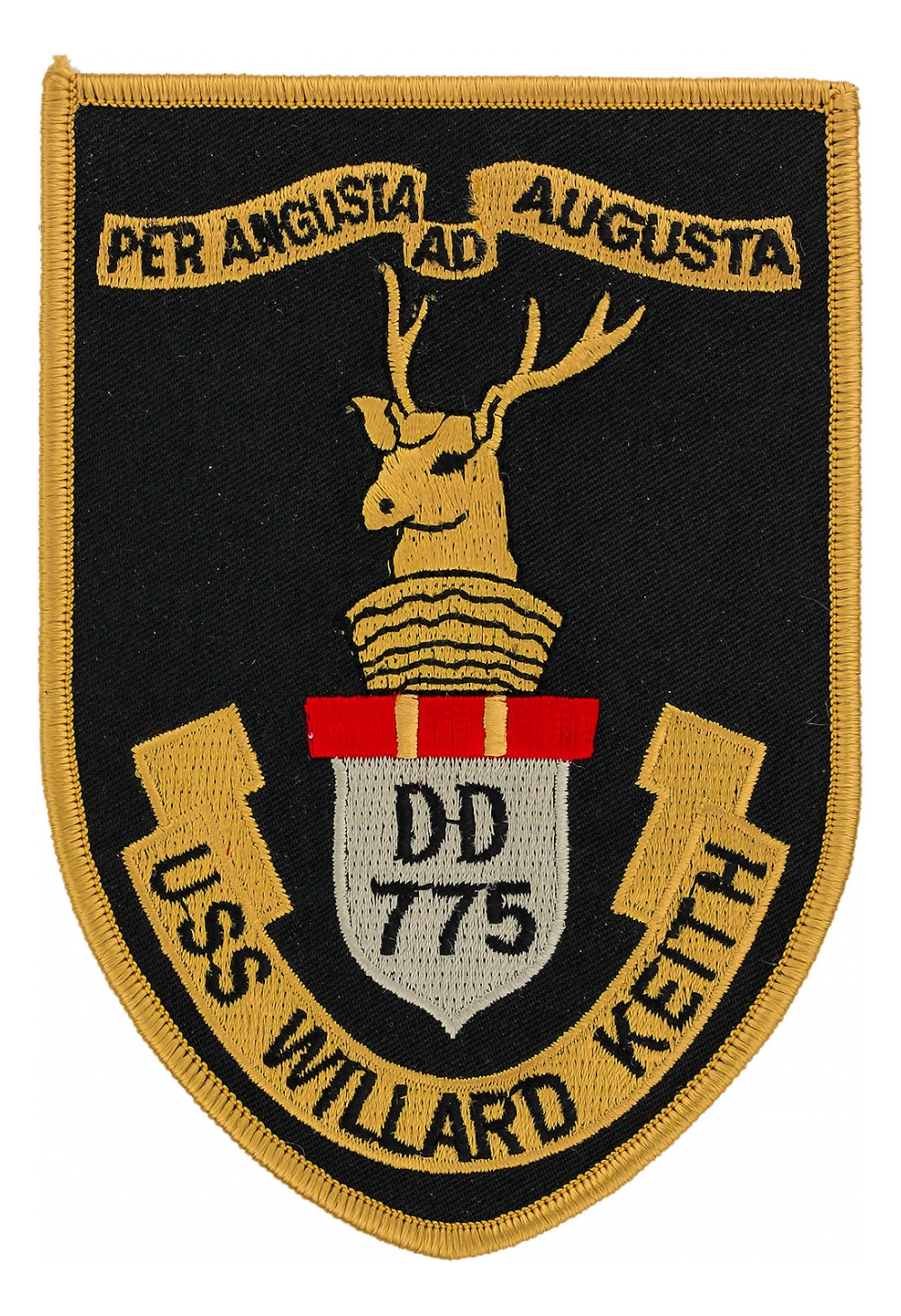 USS Willard Keith DD-775 Ship Patch | Flying Tigers Surplus