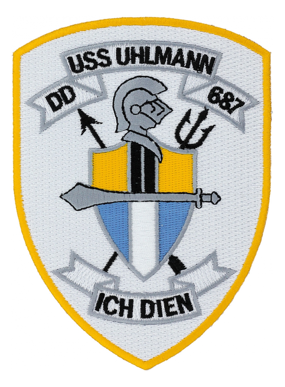 USS Uhlmann DD-687 Ship Patch | Flying Tigers Surplus