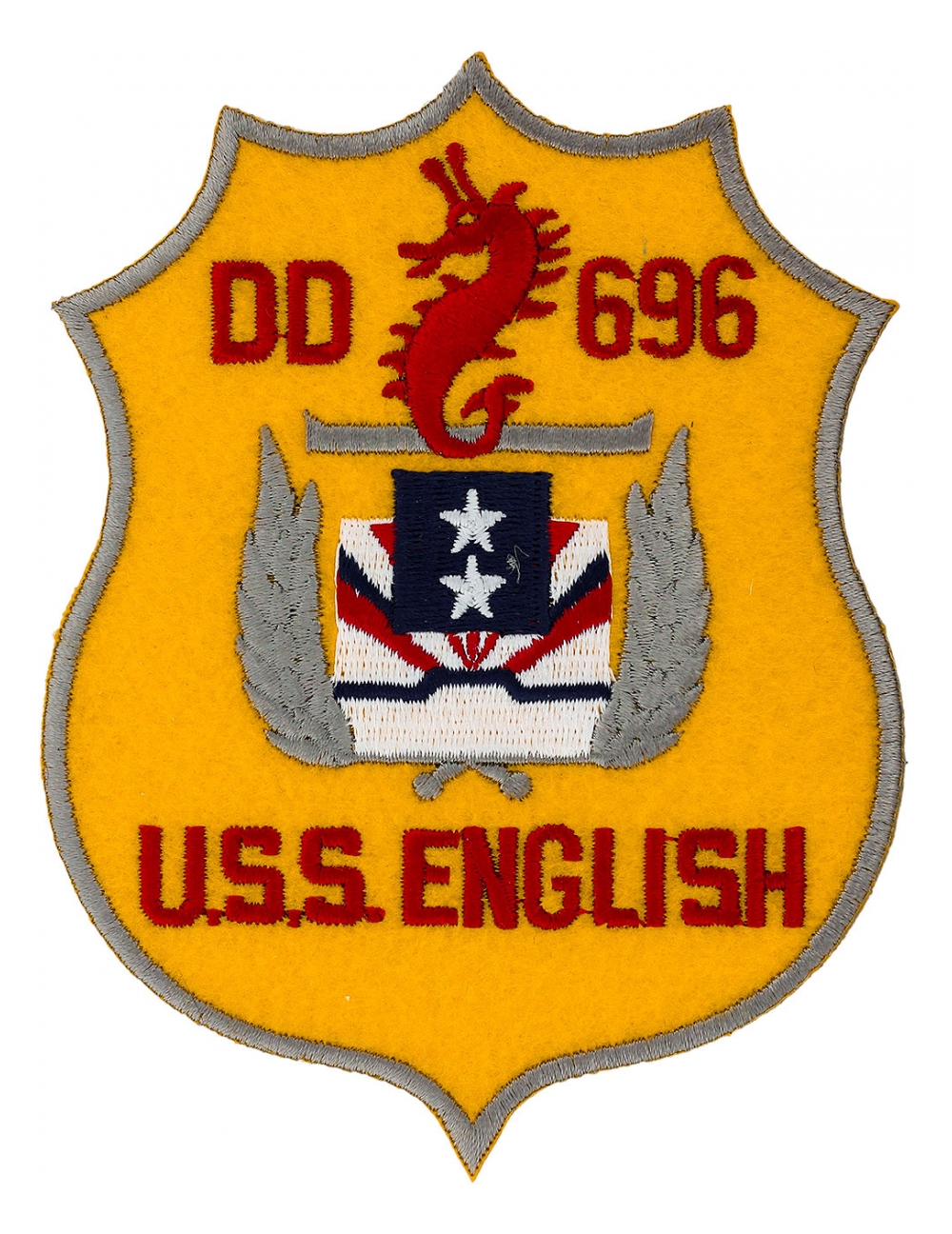 USS English DD-696 Ship Patch | Flying Tigers Surplus