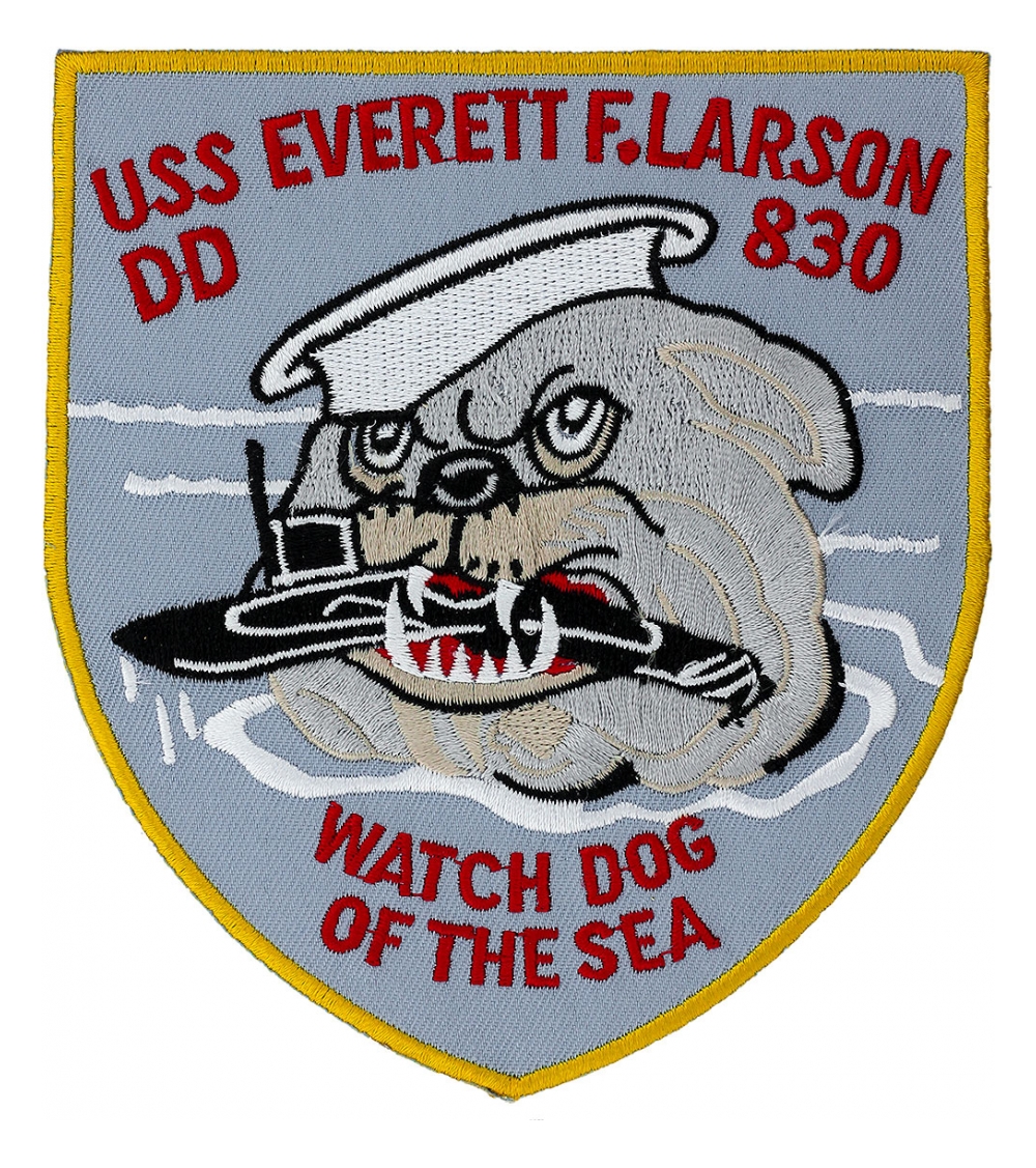 USS Everett F. Larson DD-830 Ship Patch | Flying Tigers Surplus
