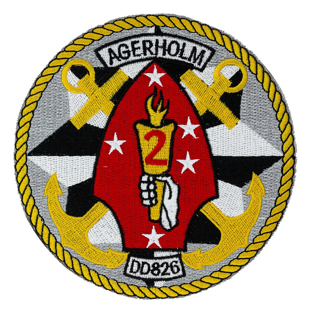 USS Agerholm DD-826 Ship Patch | Flying Tigers Surplus