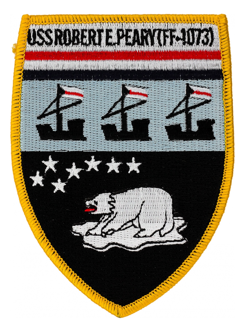 USS Robert E. Peary FF-1073 Ship Patch | Flying Tigers Surplus