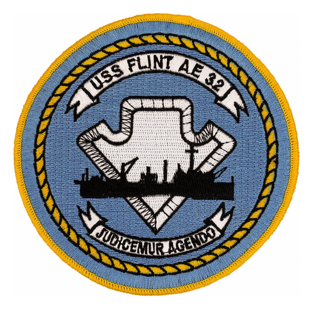 USS Flint AE-32 Ship Patch | Flying Tigers Surplus