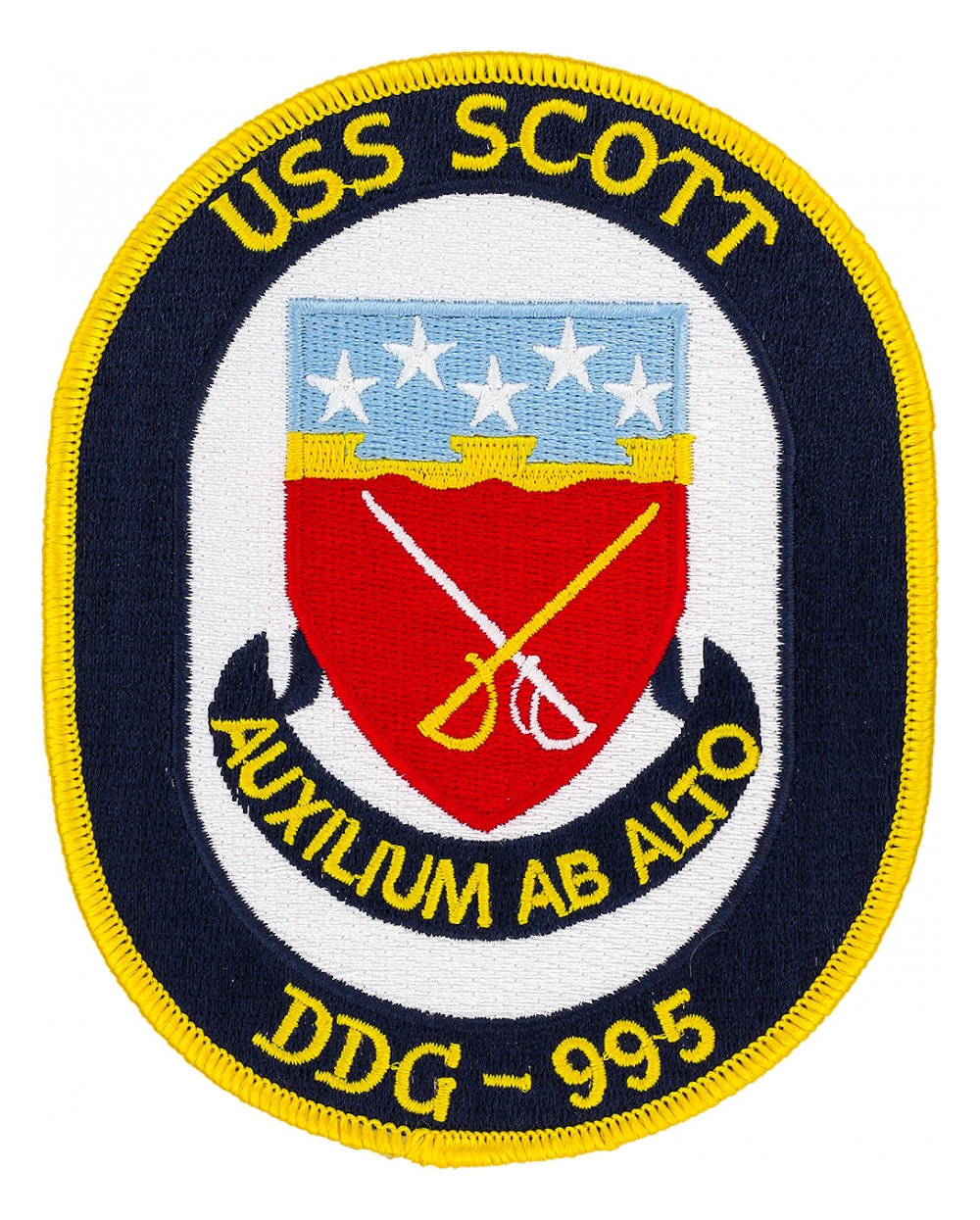 USS Scott DDG-995 Ship Patch | Flying Tigers Surplus