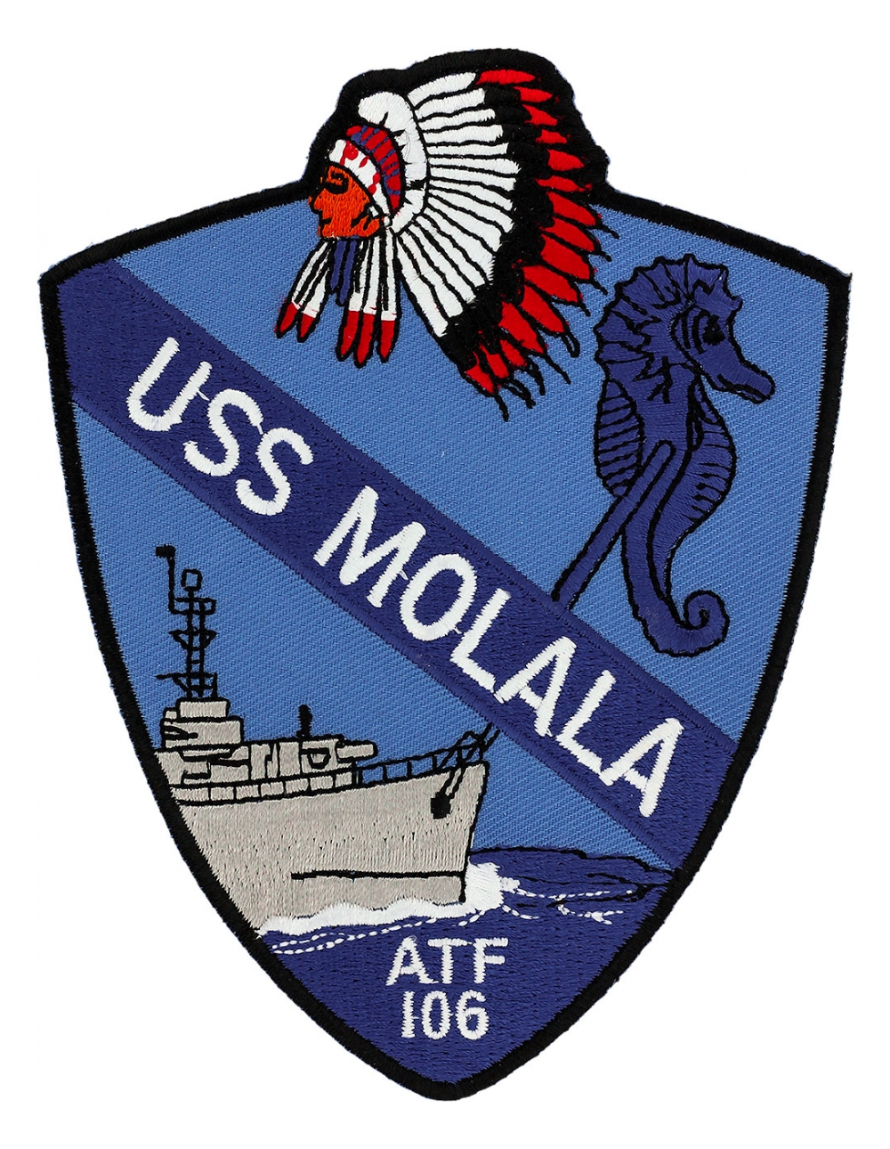 USS Molala ATF-106 Ship Patch | Flying Tigers Surplus