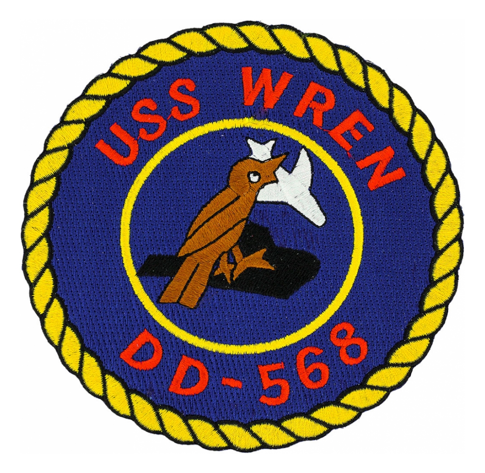 USS Wren DD-568 Ship Patch | Flying Tigers Surplus