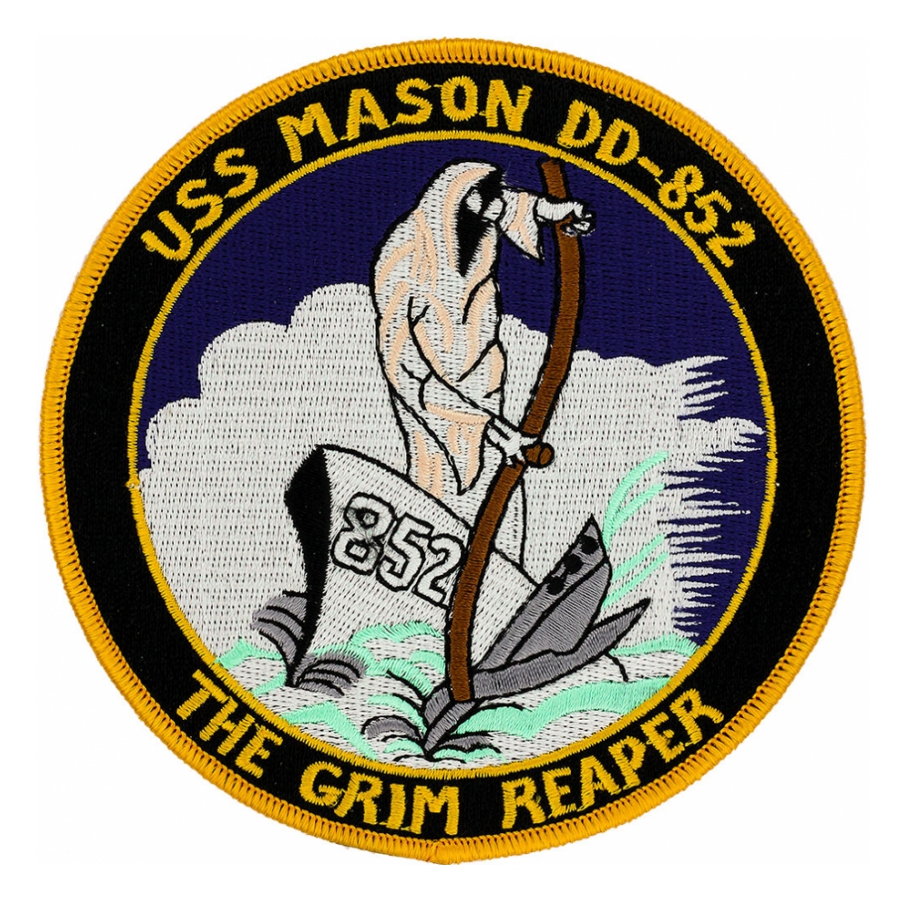 USS Mason DD-852 Ship Patch | Flying Tigers Surplus
