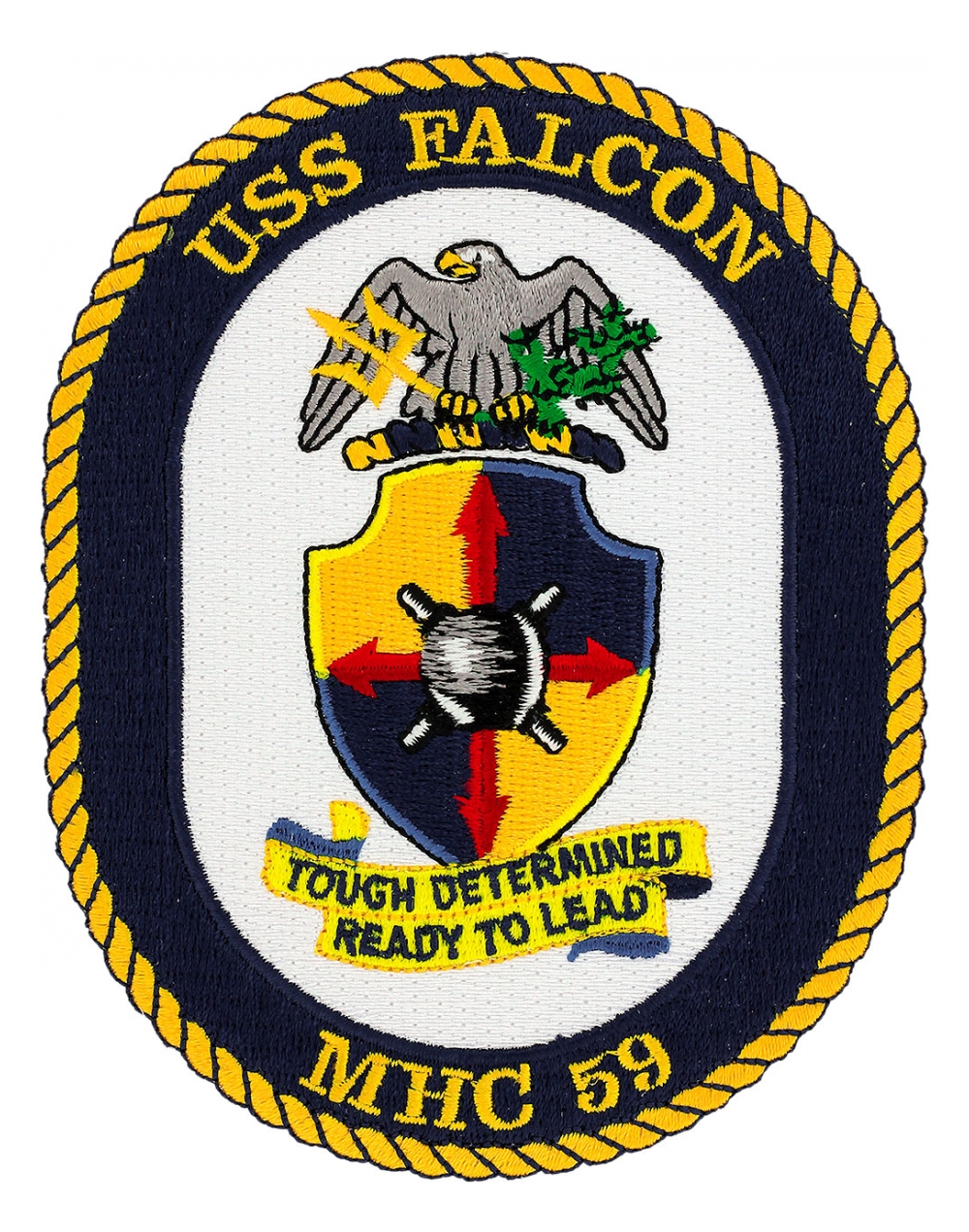 USS Falcon MHC-59 Ship Patch | Flying Tigers Surplus