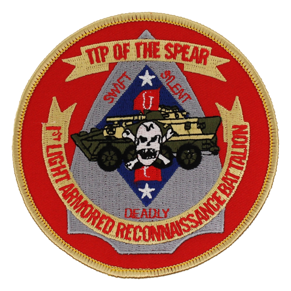 USMC 1st Light Armor Recon Battalion Patch | Flying Tigers Surplus
