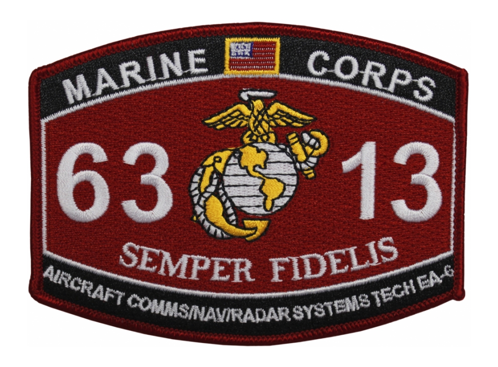 USMC MOS 6313 Aircraft Comms/Nav/Radar Systems Tech EA-6 Patch | Flying ...