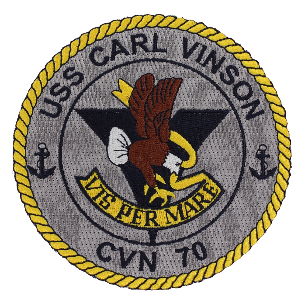 USS Carl Vinson CVN-70 Ship Patch | Flying Tigers Surplus