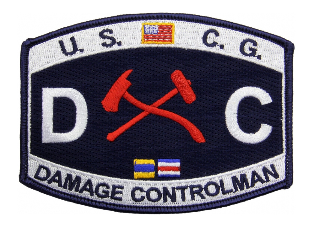 USCG Rate DC Damage Controlman Patch Flying Tigers Surplus uscg-rate-dc-damage-controlman-patch-flying-tigers-surplus