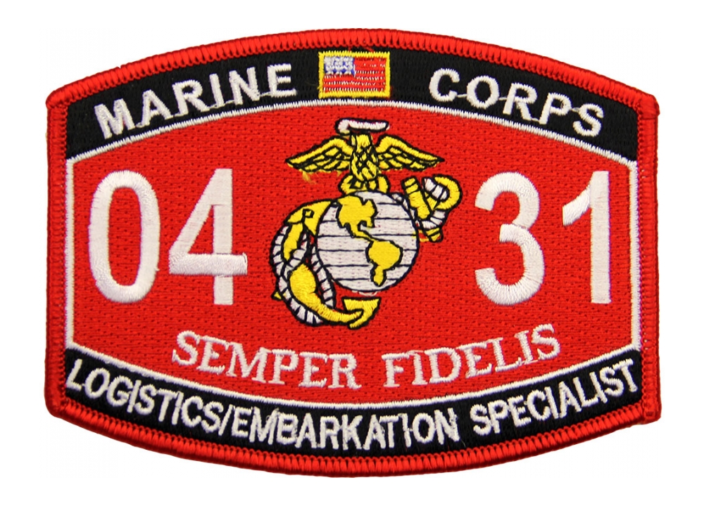 USMC MOS 0431 Logistics Embarkation Specialist Patch | Flying Tigers ...