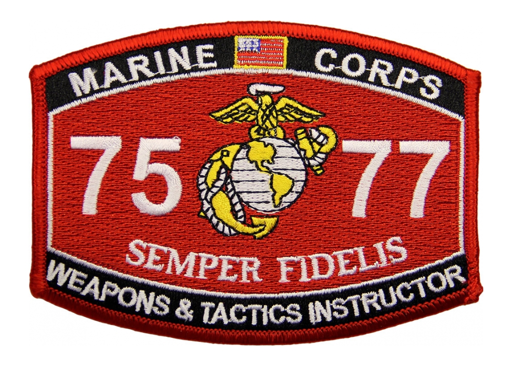 USMC MOS 7577 Weapons & Tactics Instructor Patch | Flying Tigers Surplus