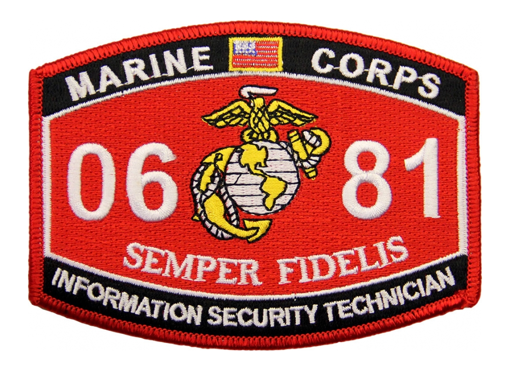 USMC MOS 0681 Information Security Technician Patch | Flying Tigers Surplus