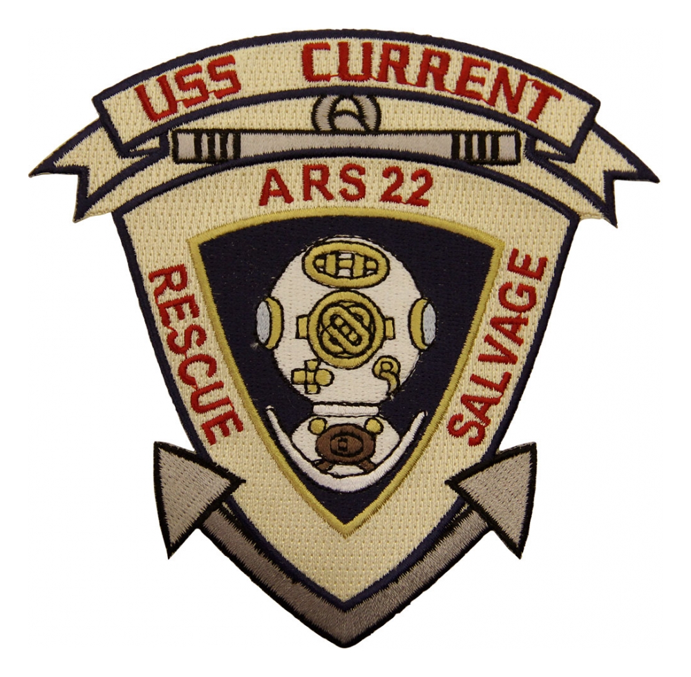 USS Current ARS-22 Ship Patch | Flying Tigers Surplus