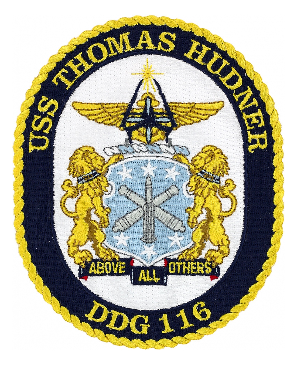 USS Thomas Hudner DDG-116 Ship Patch | Flying Tigers Surplus