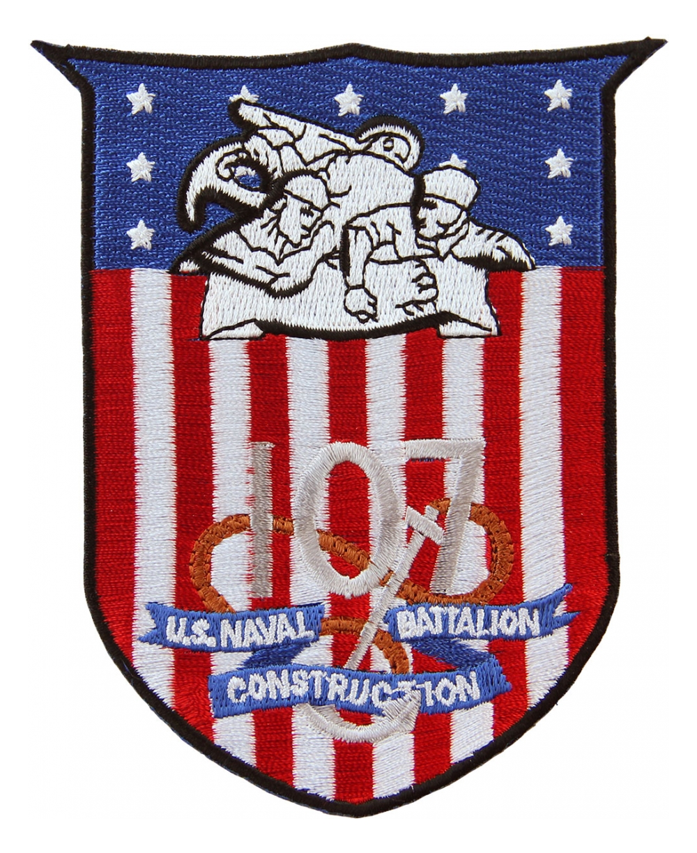 107th Naval Construction Battalion Patch | Flying Tigers Surplus