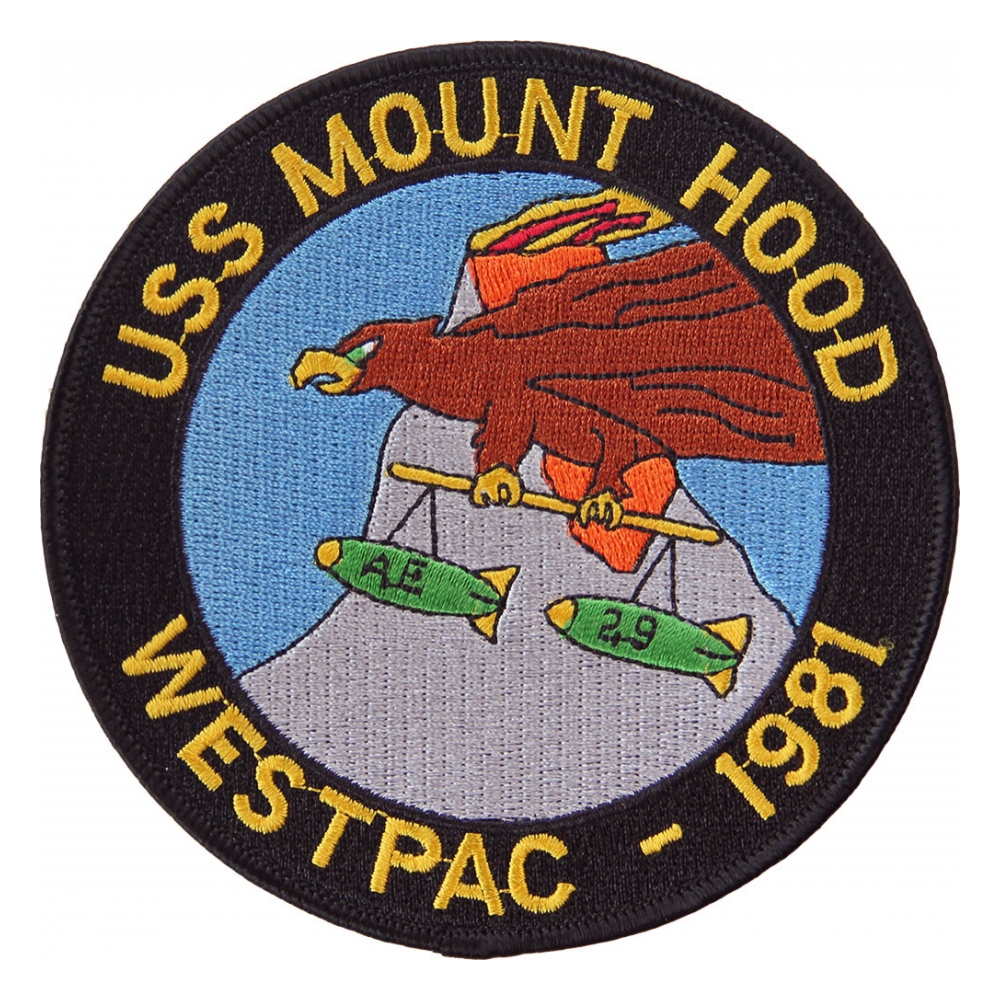 USS Mount Hood AE-29 (WESTPAC-1981) Ship Patch | Flying Tigers Surplus