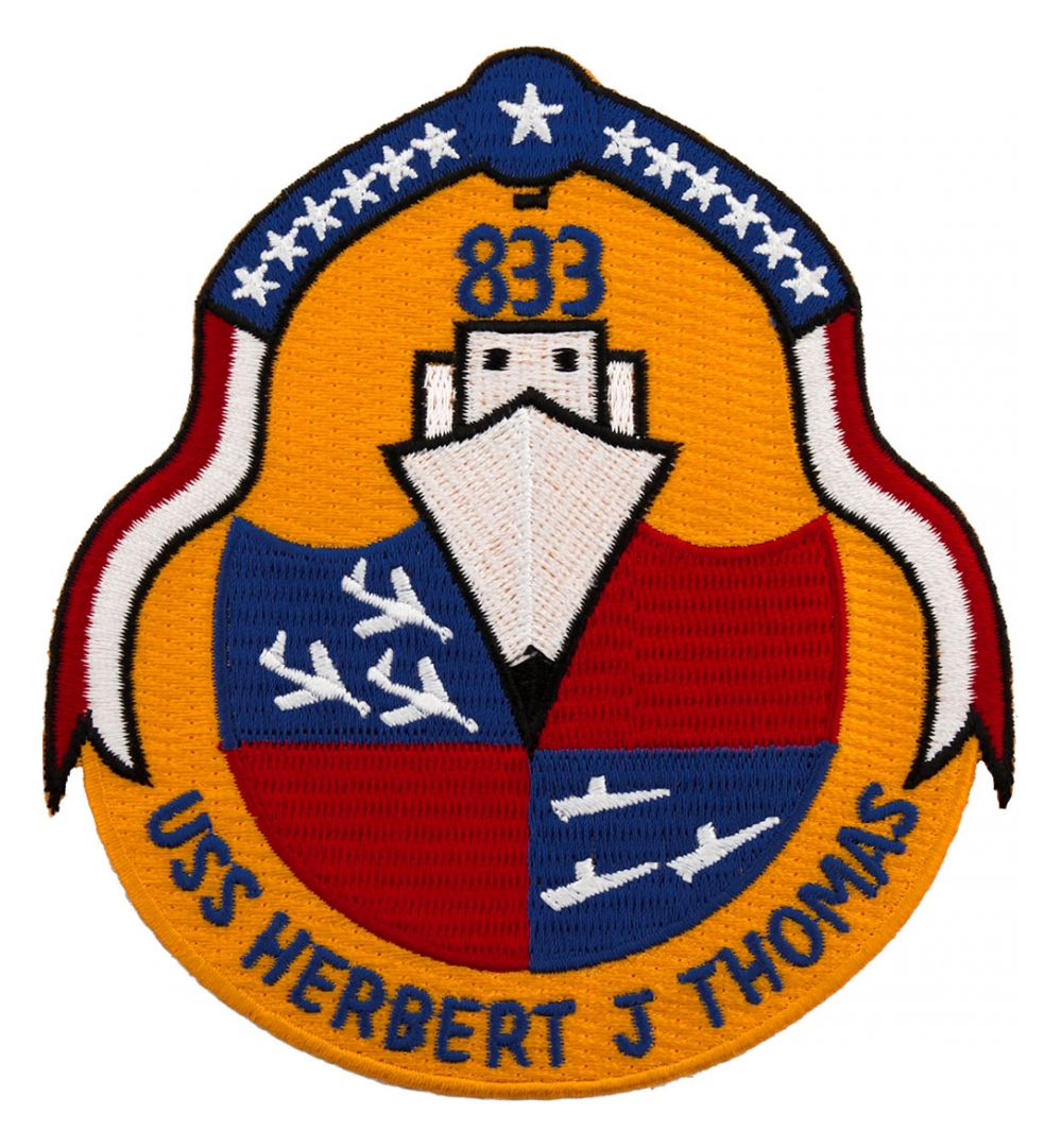 USS Herbert J Thomas DD-833 Ship Patch | Flying Tigers Surplus USS Herbert J Thomas DD-833 Ship Patch | Flying Tigers Surplus
