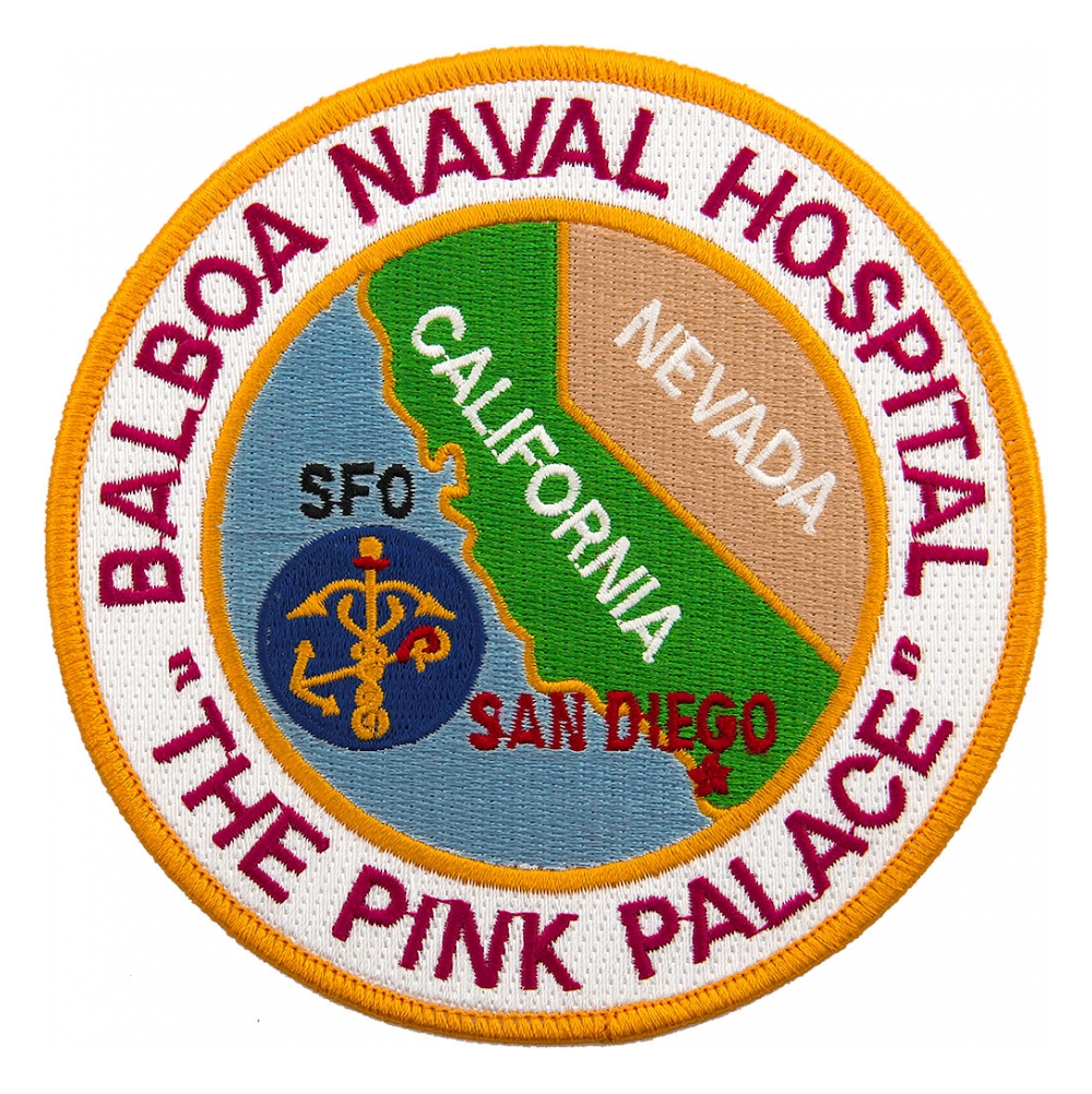 Naval Hospital Balboa (The Pink Palace) Patch | Flying Tigers Surplus