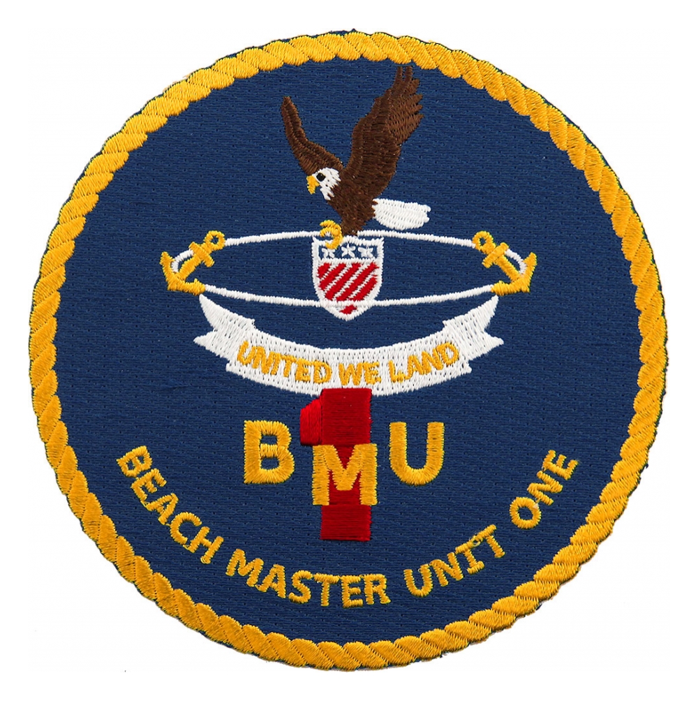 Navy Beachmaster Unit 1 (United We Land) Patch | Flying Tigers Surplus