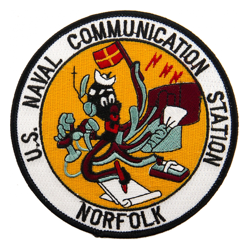 Naval Communication Station Norfolk Patch | Flying Tigers Surplus