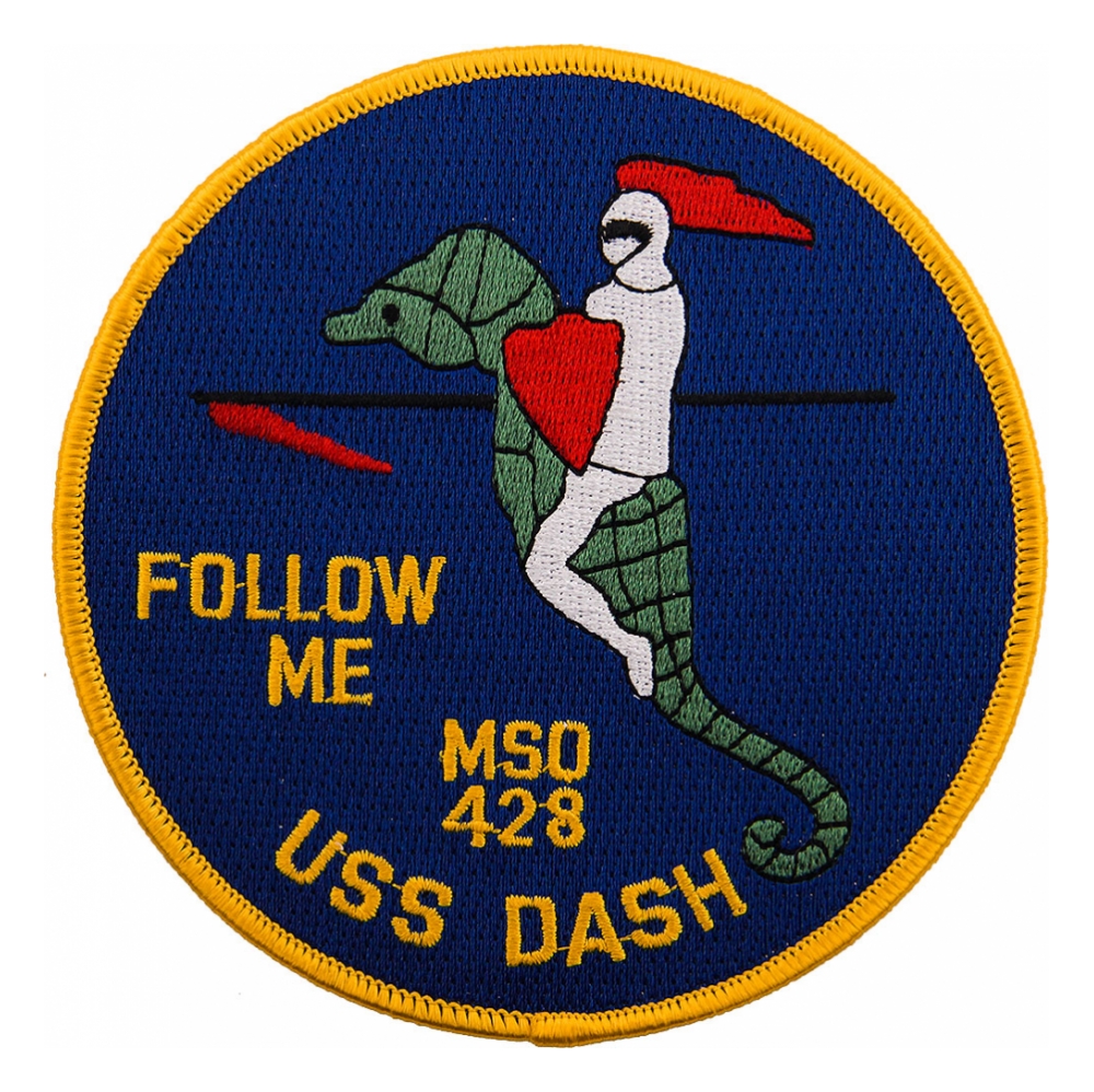 USS Dash MSO-428 Ship Patch | Flying Tigers Surplus