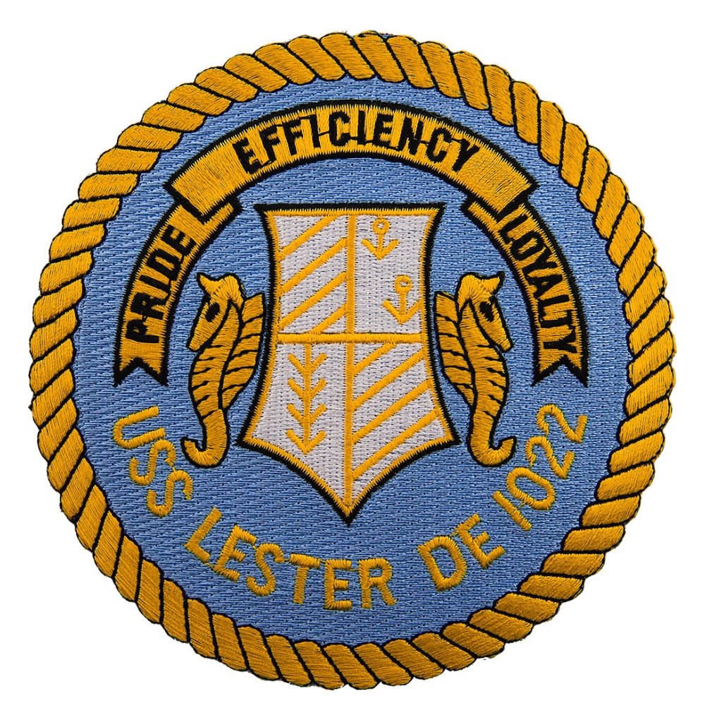 USS Lester DE-1022 Ship Patch | Flying Tigers Surplus