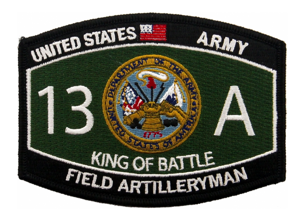 Field Artilleryman Army MOS 13 A Patch | Flying Tigers Surplus