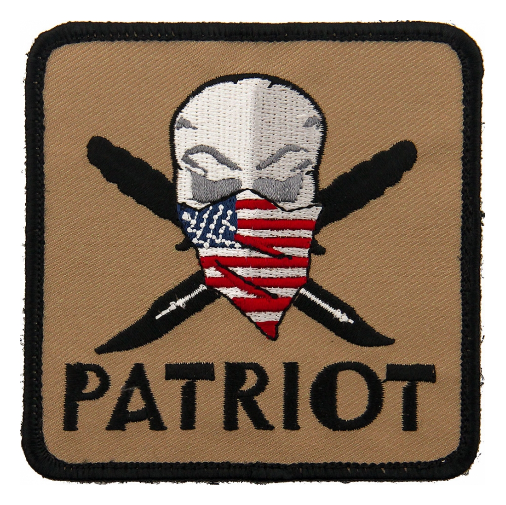 Patriot Pirate Patch With Hook And Loop | Flying Tigers Surplus