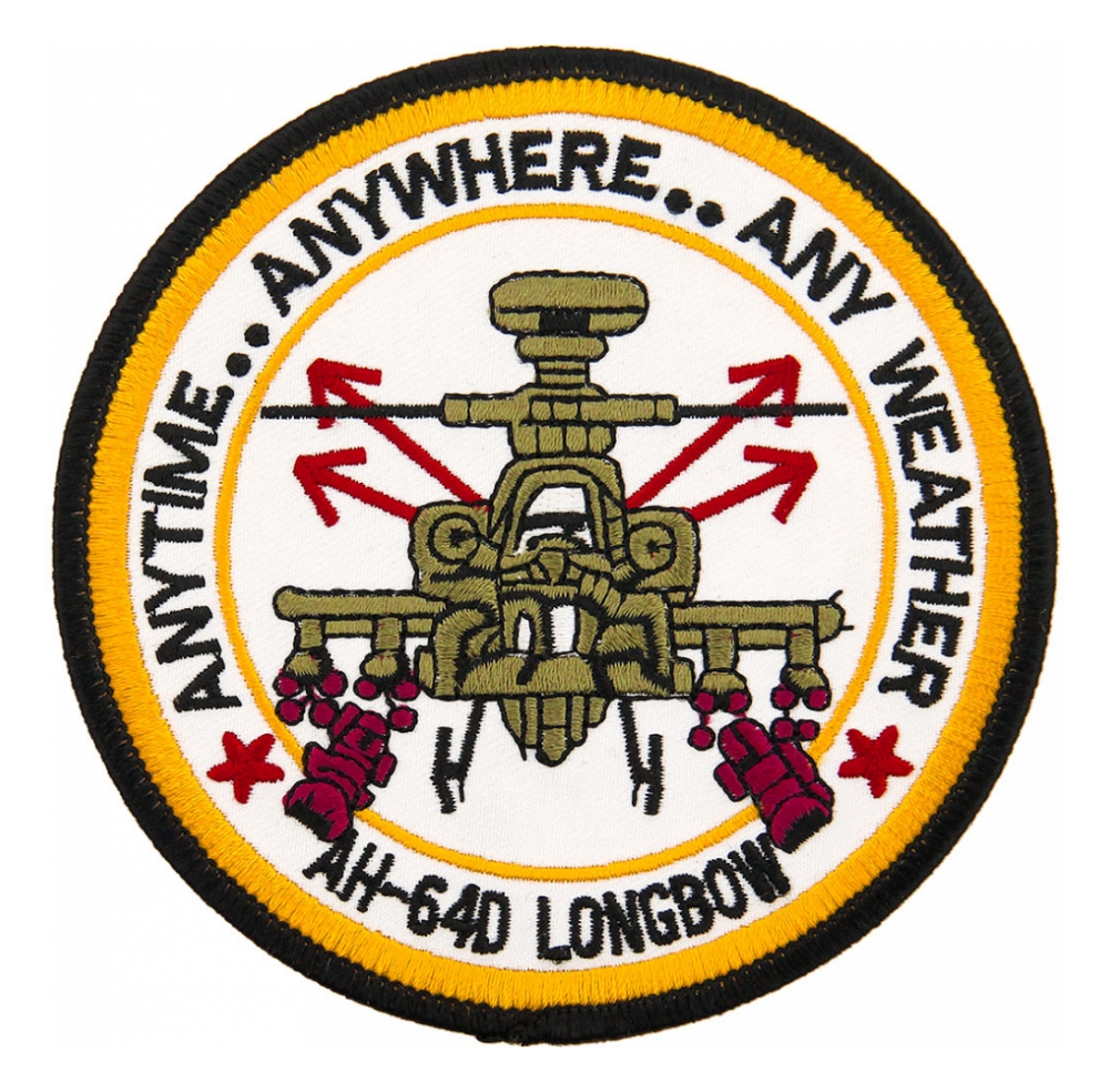 AH-64D Longbow Aviation Attack Helicopter Patch | Flying Tigers Surplus